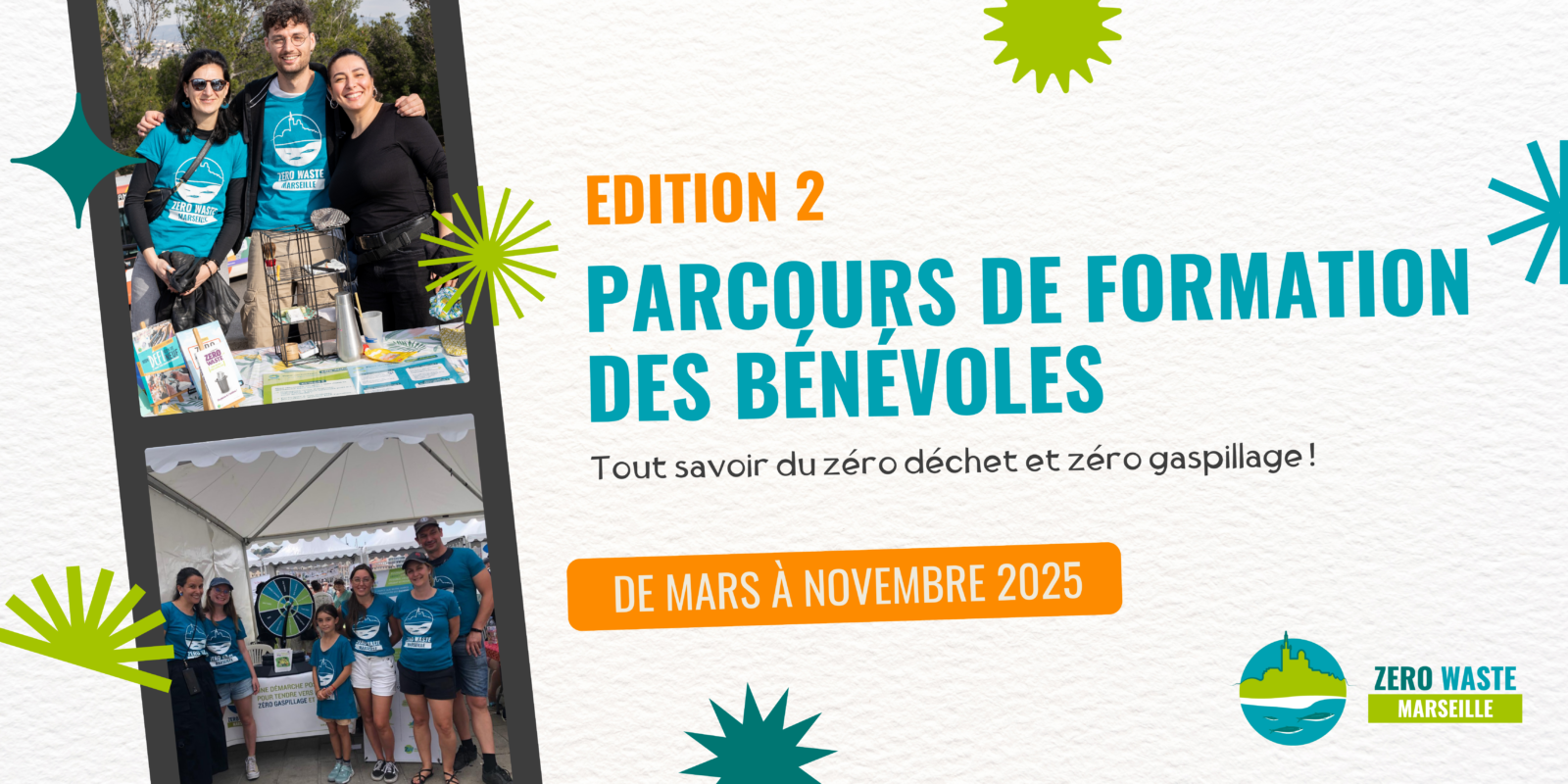 Parcours de formations bénévoles 2025 | Zero Waste Marseille